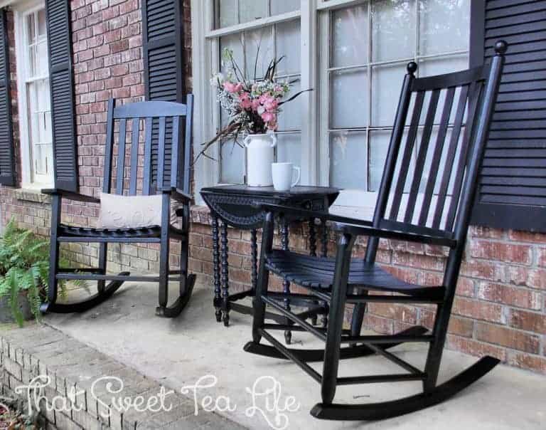 Painted Rocking Chair: A DIY You Can Do! • That Sweet Tea Life
