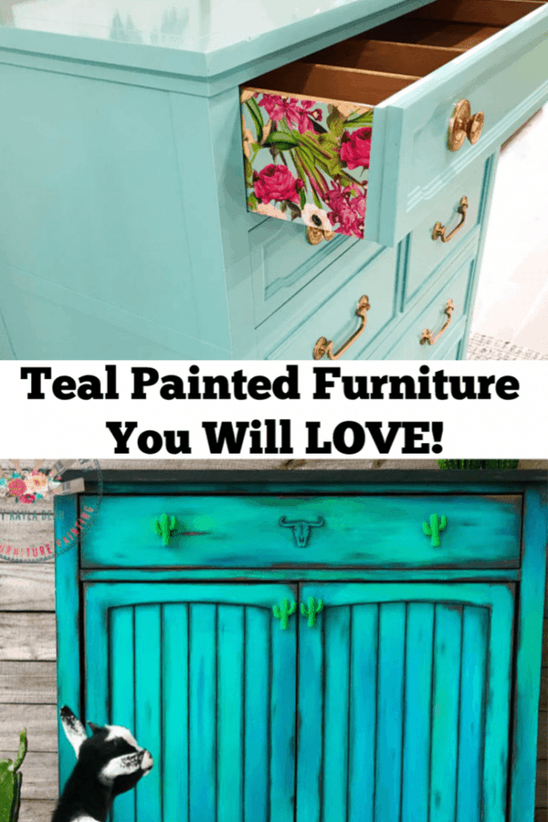 Teal Painted Furniture Collection • That Sweet Tea Life