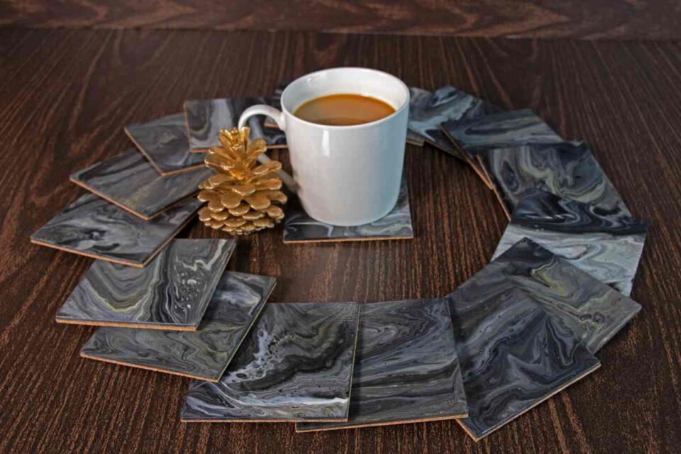 How to Create Beautifully Painted Coasters • That Sweet Tea Life